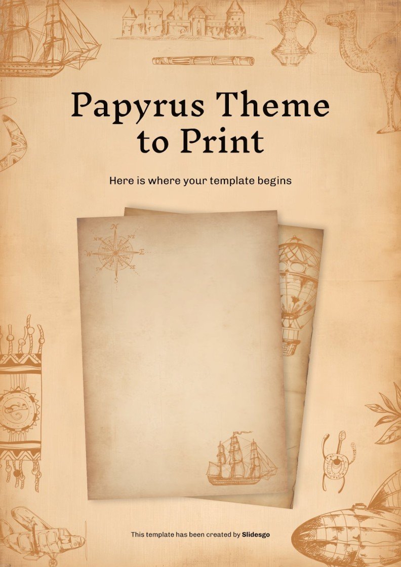 Papyrus Theme to Print Presentation