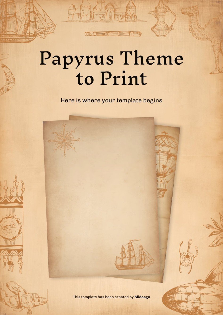 Papyrus Theme to Print Presentation