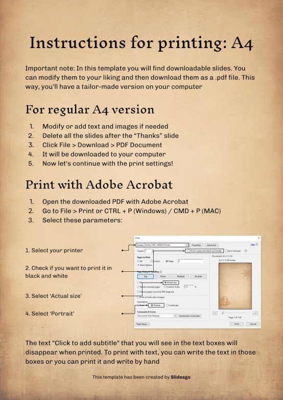 Papyrus Theme to Print Presentation