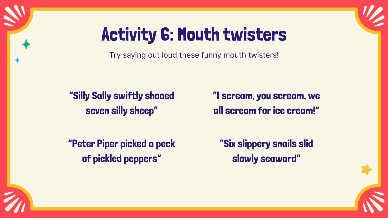 Fun Elementary Activities for April Fools' Day Presentation