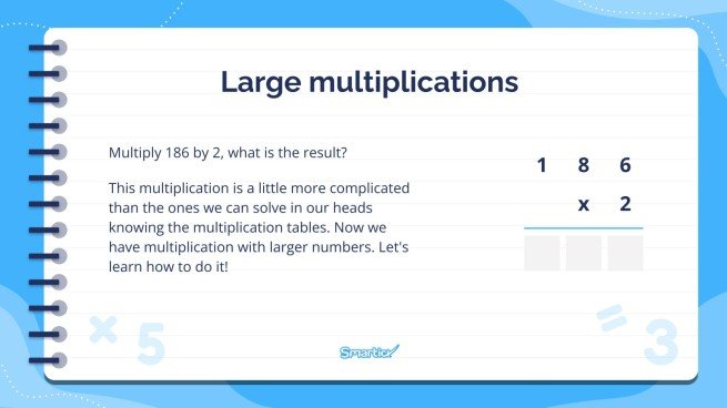 Vertical Multiplication by 1 Digit Presentation