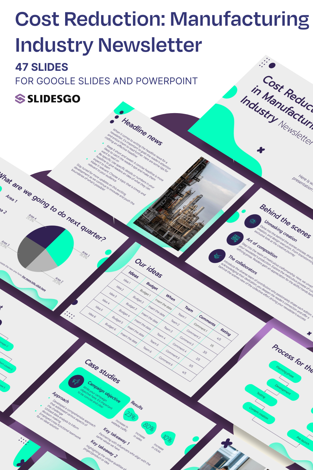 Cost Reduction in Manufacturing Industry Newsletter