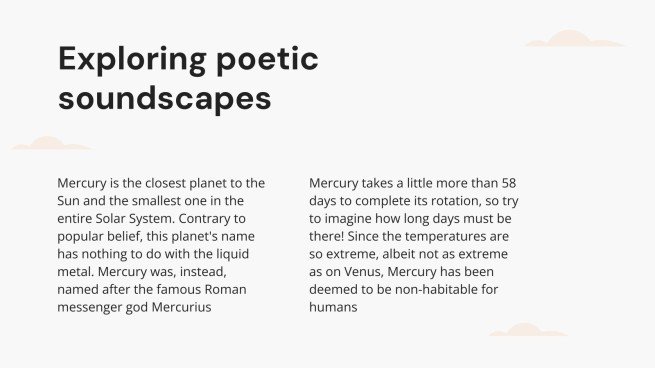 Literature Lesson for National Poetry Month Presentation