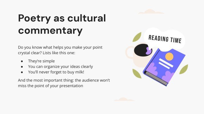 Literature Lesson for National Poetry Month Presentation