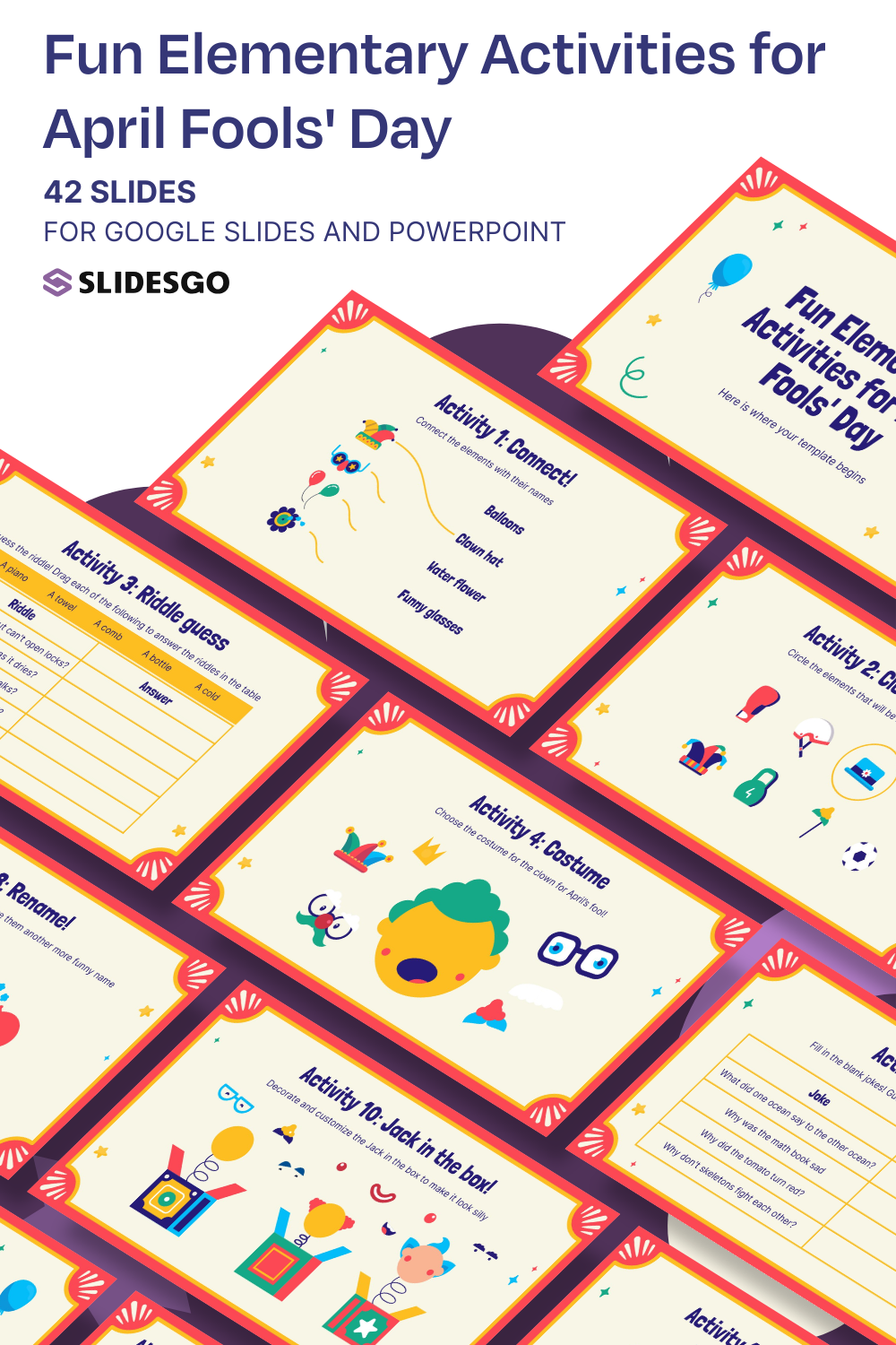 Fun Elementary Activities for April Fools' Day Presentation