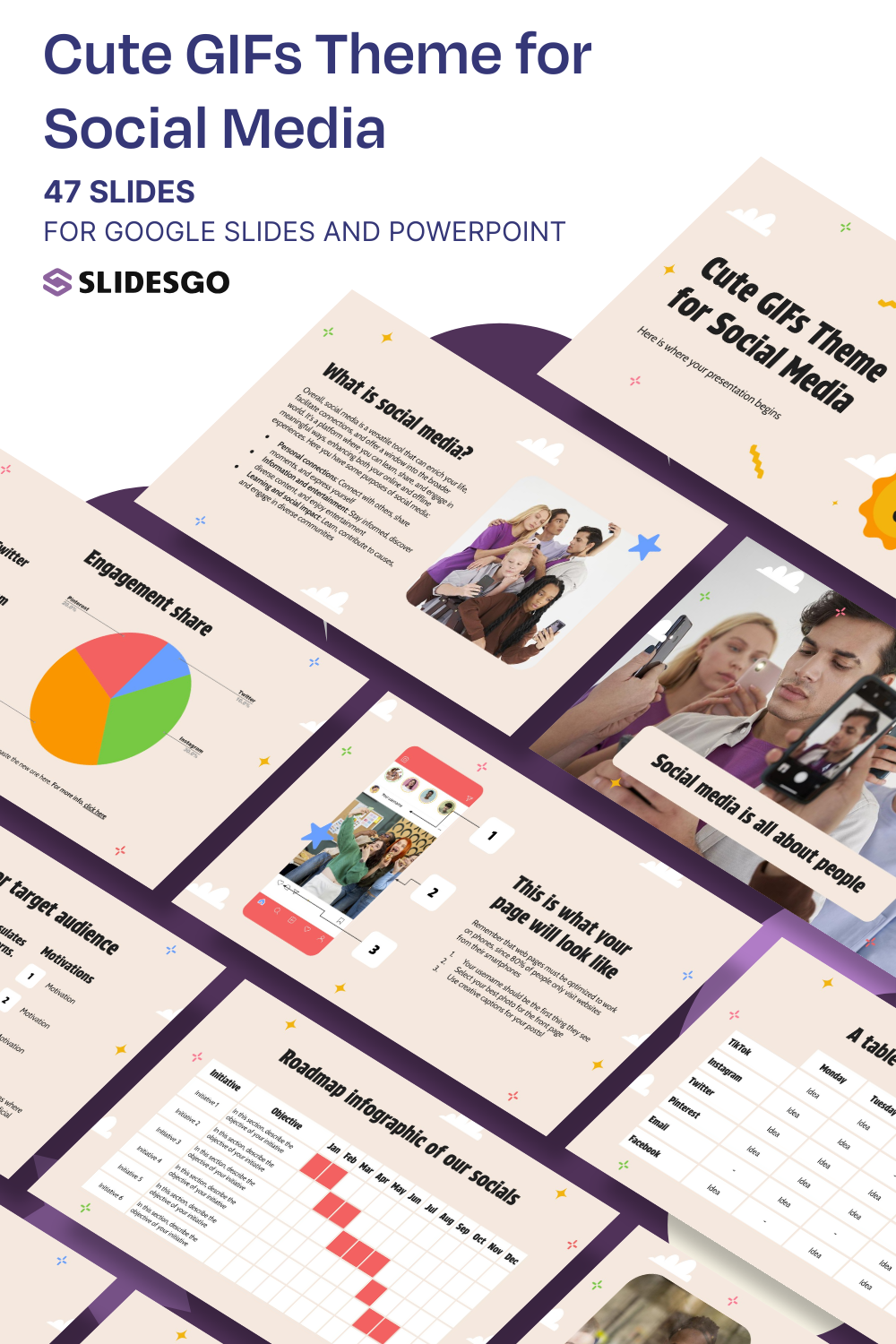 Cute GIFs Theme for Social Media Presentation