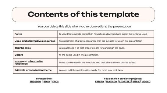 70s Retro Flat Design Business Basic Template Presentation
