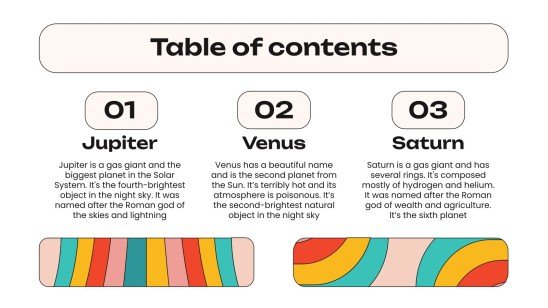 70s Retro Flat Design Business Basic Template Presentation