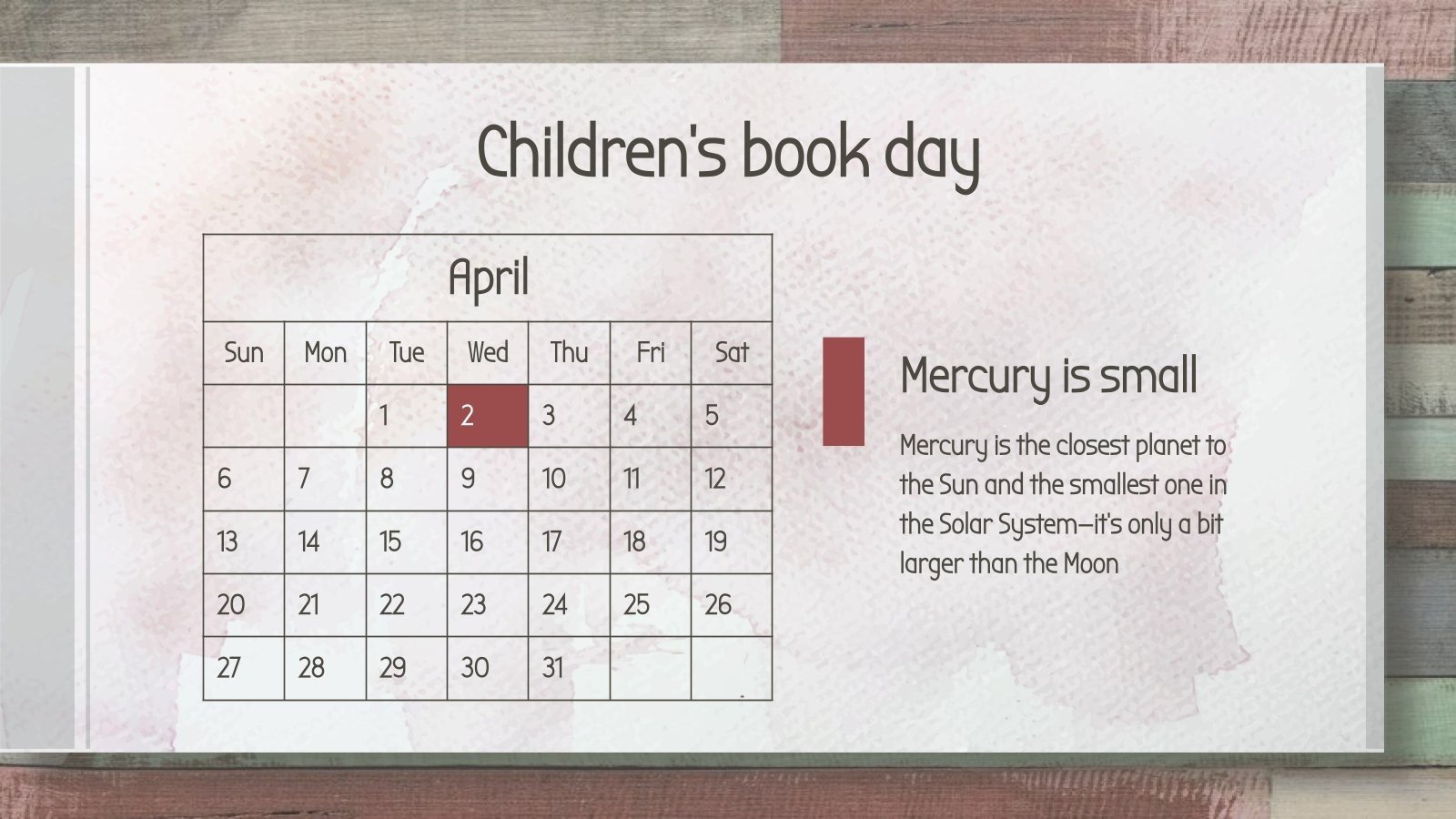 Children's Book Day Presentation