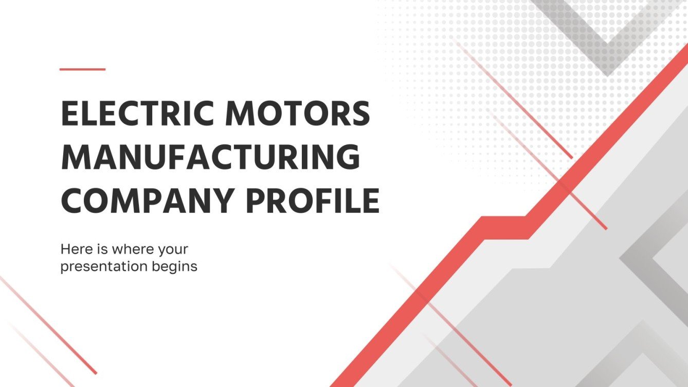 Electric Motors Manufacturing Company Profile Presentation