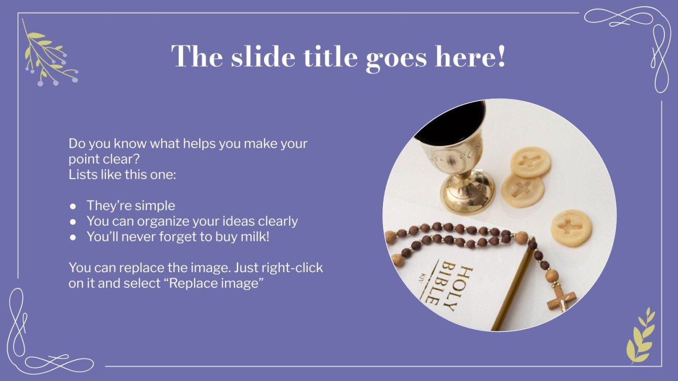 Holy Week Presentation