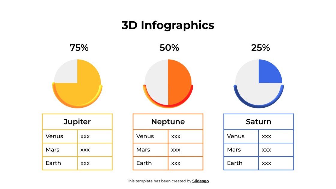 3D Infographics Template
