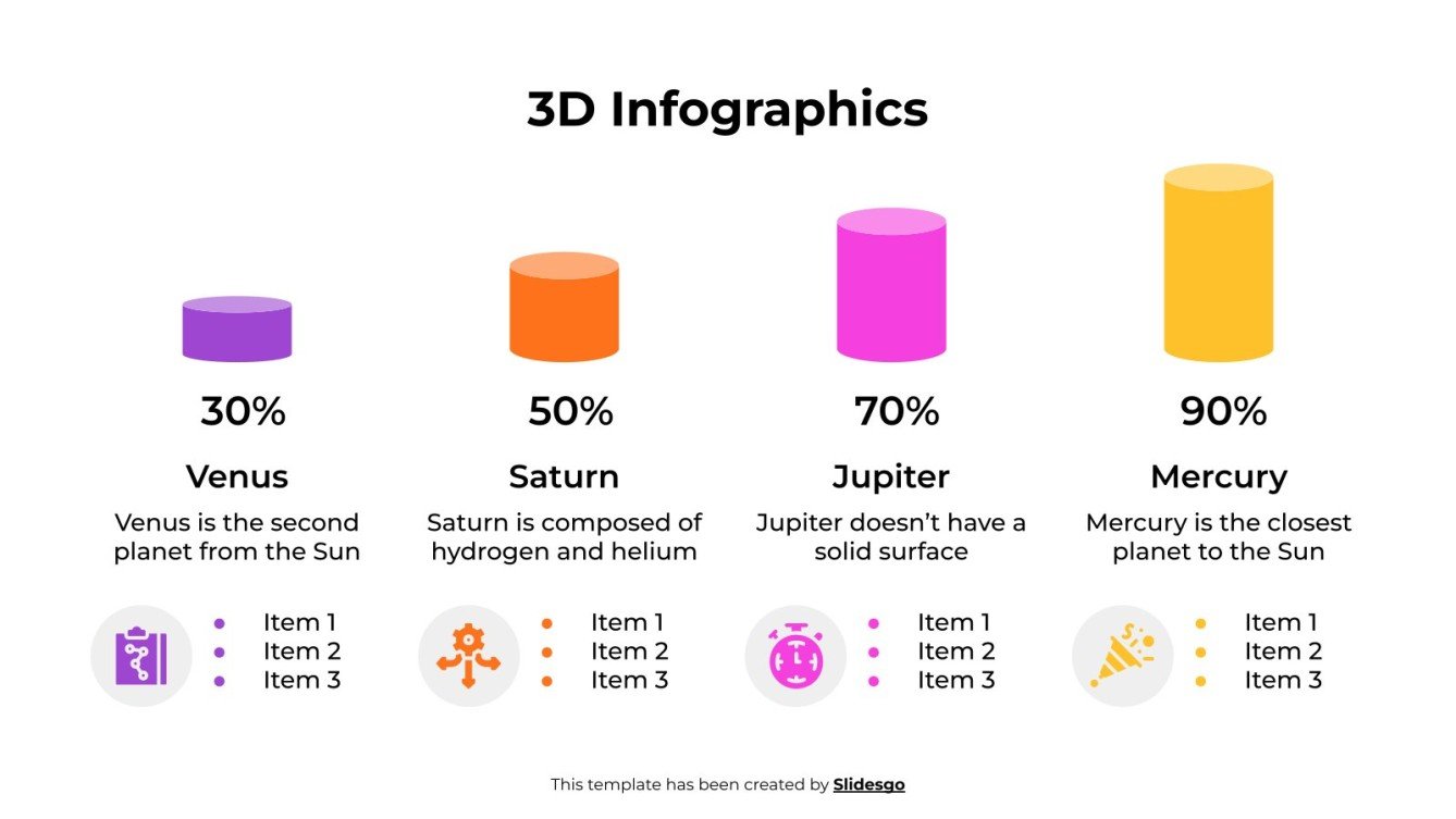 3D Infographics Template