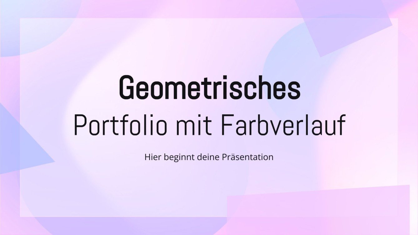 Gradient Geometric Portfolio Presentation