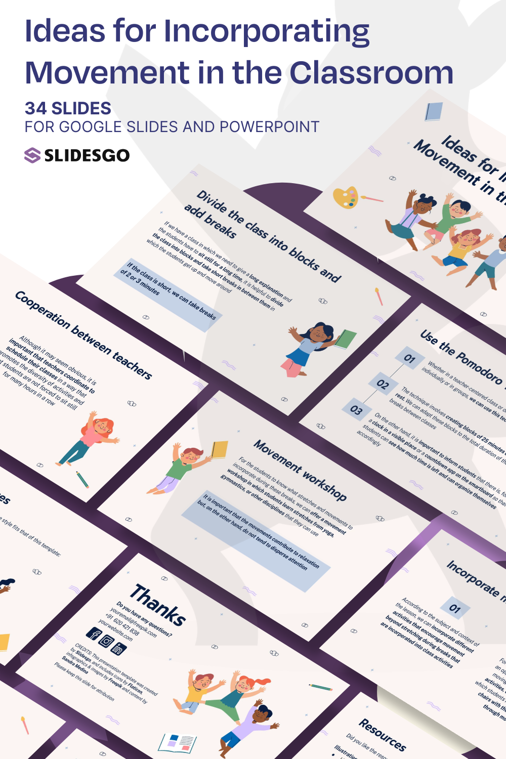 Ideas for Incorporating Movement in the Classroom