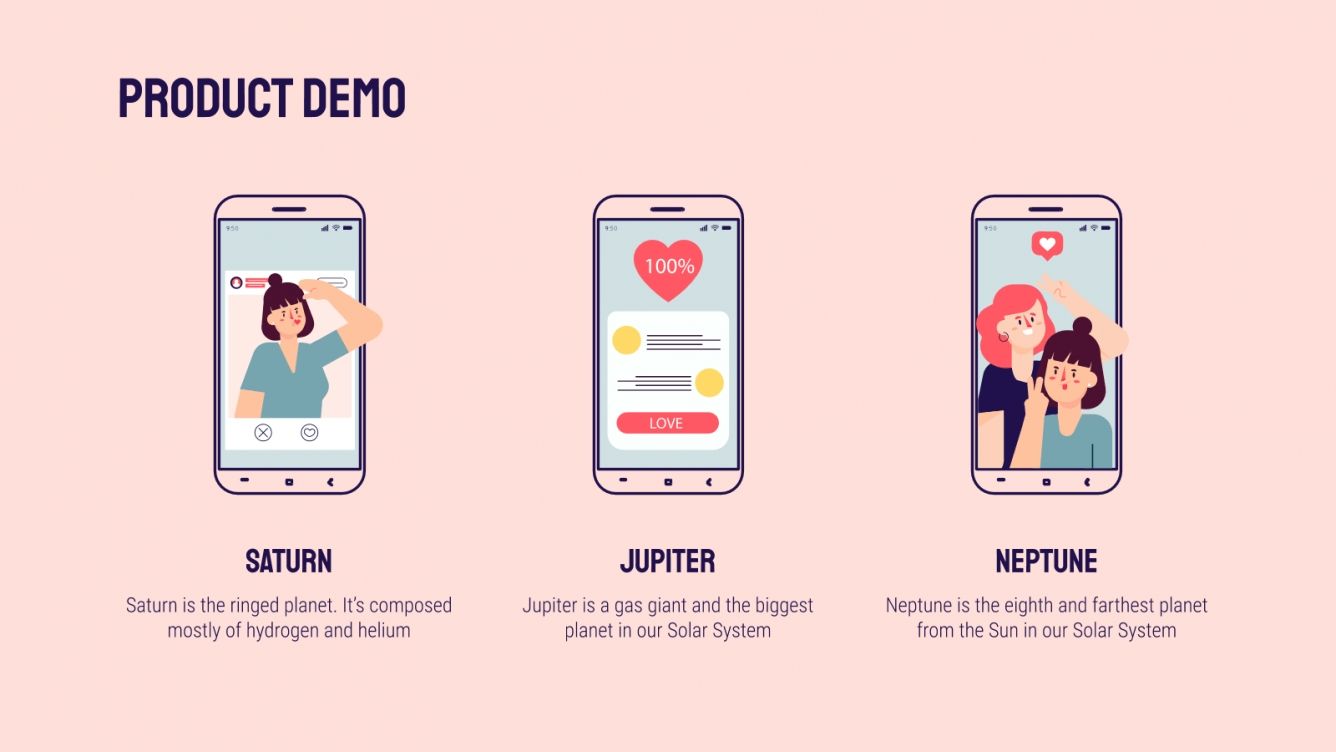Dating-App Pitch Deck Google Slides & PPT Vorlage