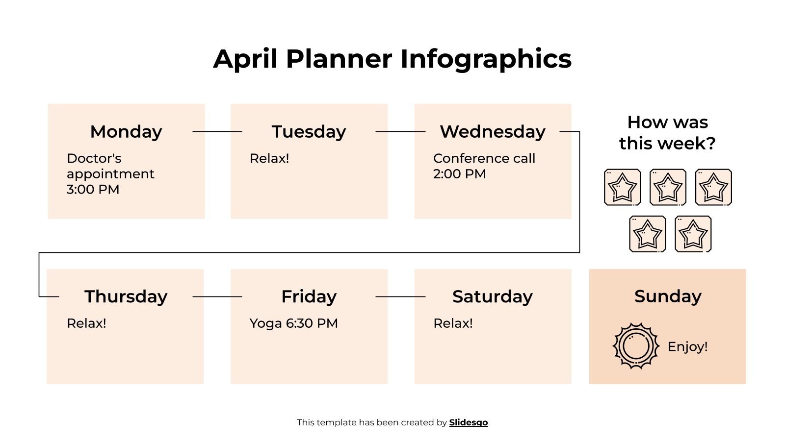 April Planner Infographics Template