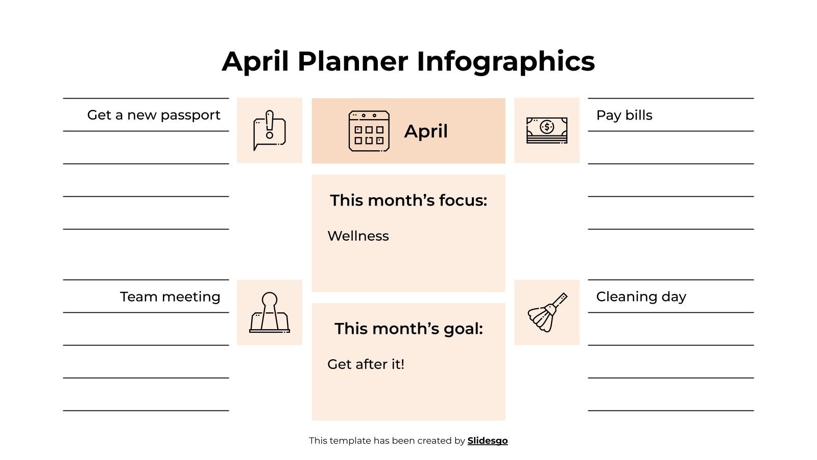 April Planner Infographics Template