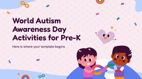 World Autism Awareness Day Activities for Pre-K Presentation