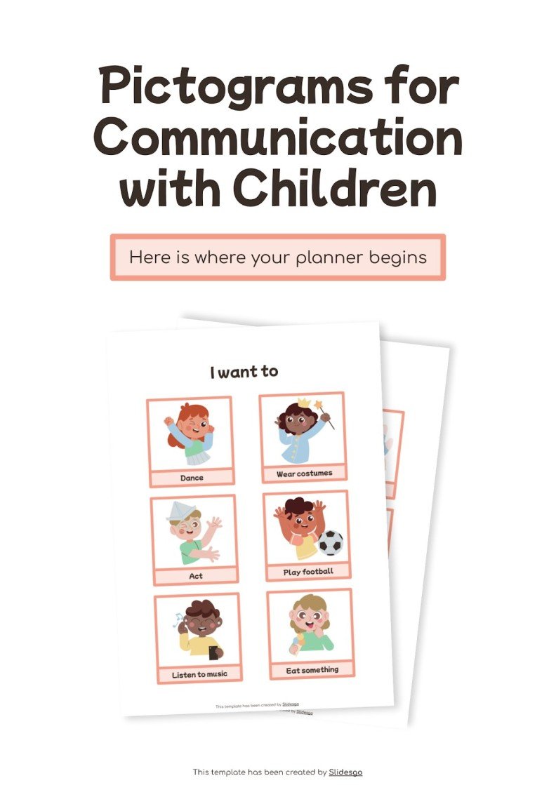 Pictograms for Communication with Children Presentation