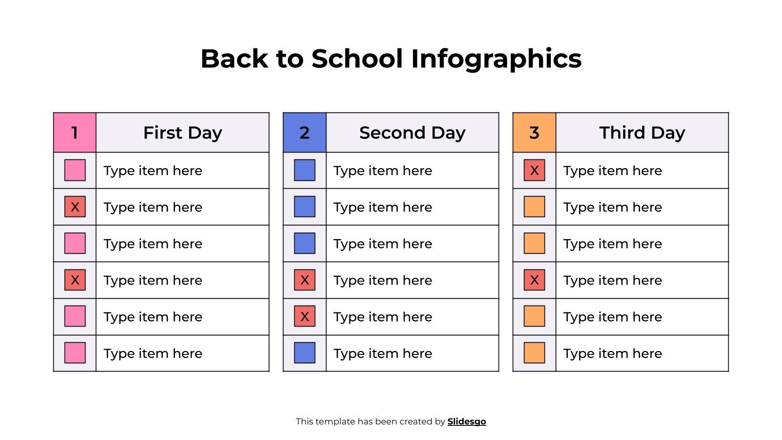 Back to School Infographics Template