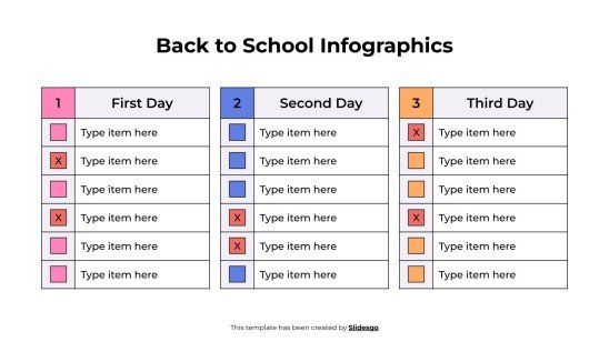 Back to School Infographics Template