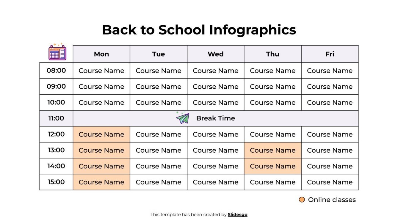 Back to School Infographics Template