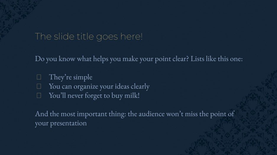 Dark Elegance Google Slides and PowerPoint Template