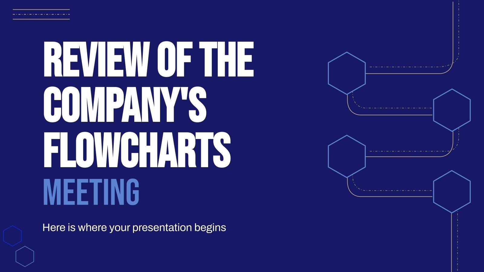 Review of the Company's Flowcharts Meeting Presentation Review of the Company's Flowcharts Meeting Presentation