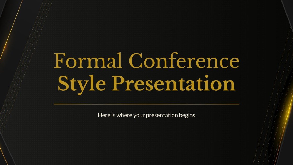 Formal Conference Style Presentation