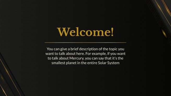 Formal Conference Style Presentation