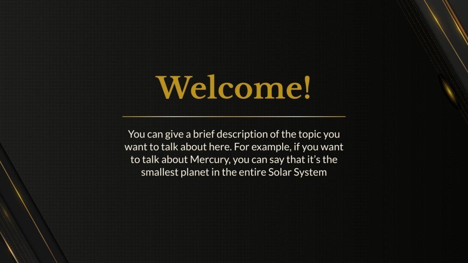 Formal Conference Style Presentation