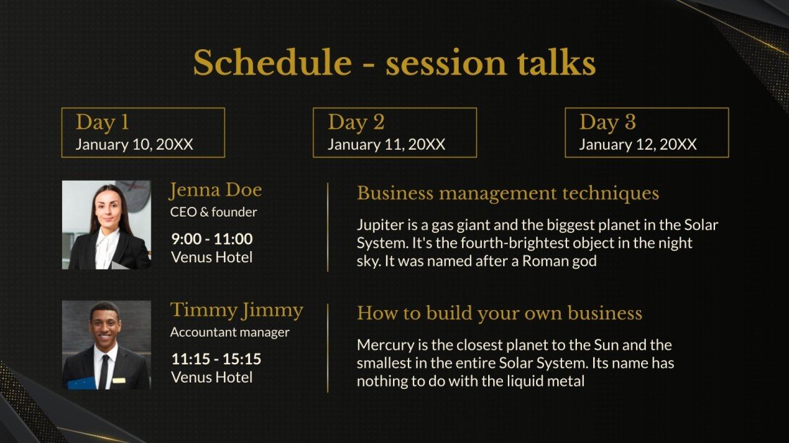 Formal Conference Style Presentation