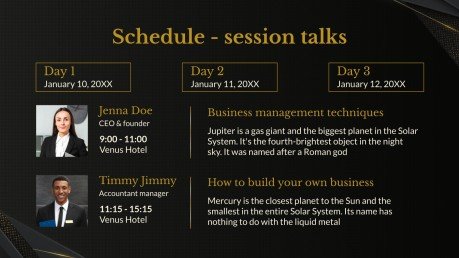 Formal Conference Style Presentation