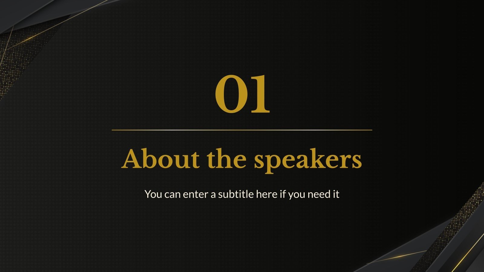 Formal Conference Style Presentation