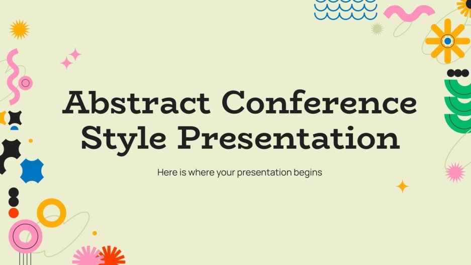 Abstract Conference Style Presentation Presentation