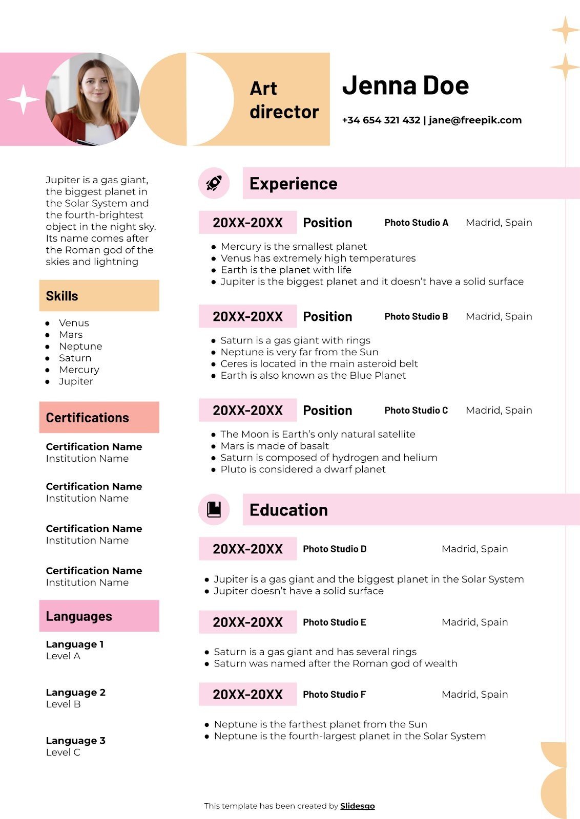 Trendy Style CV Presentation