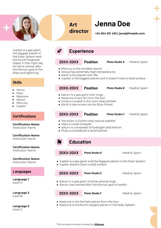Trendy Style CV Presentation