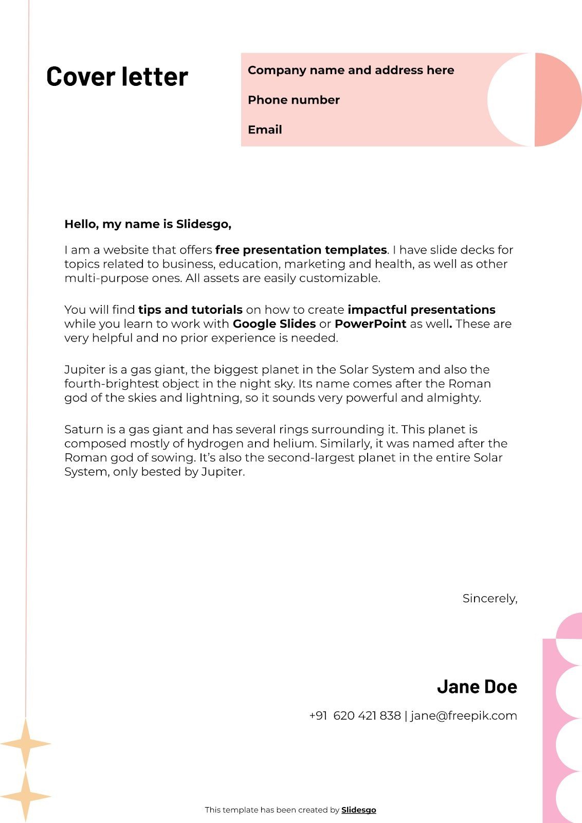 Trendy Style CV Presentation