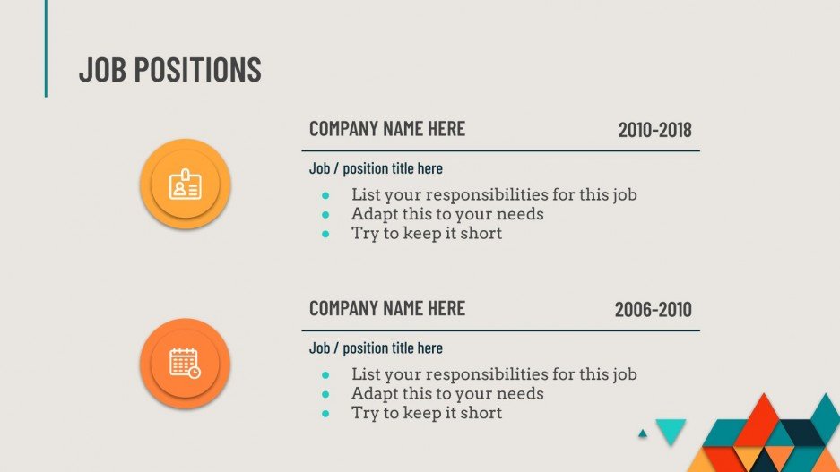 Mi currículo creativo | Plantilla Google Slides y Powerpoint