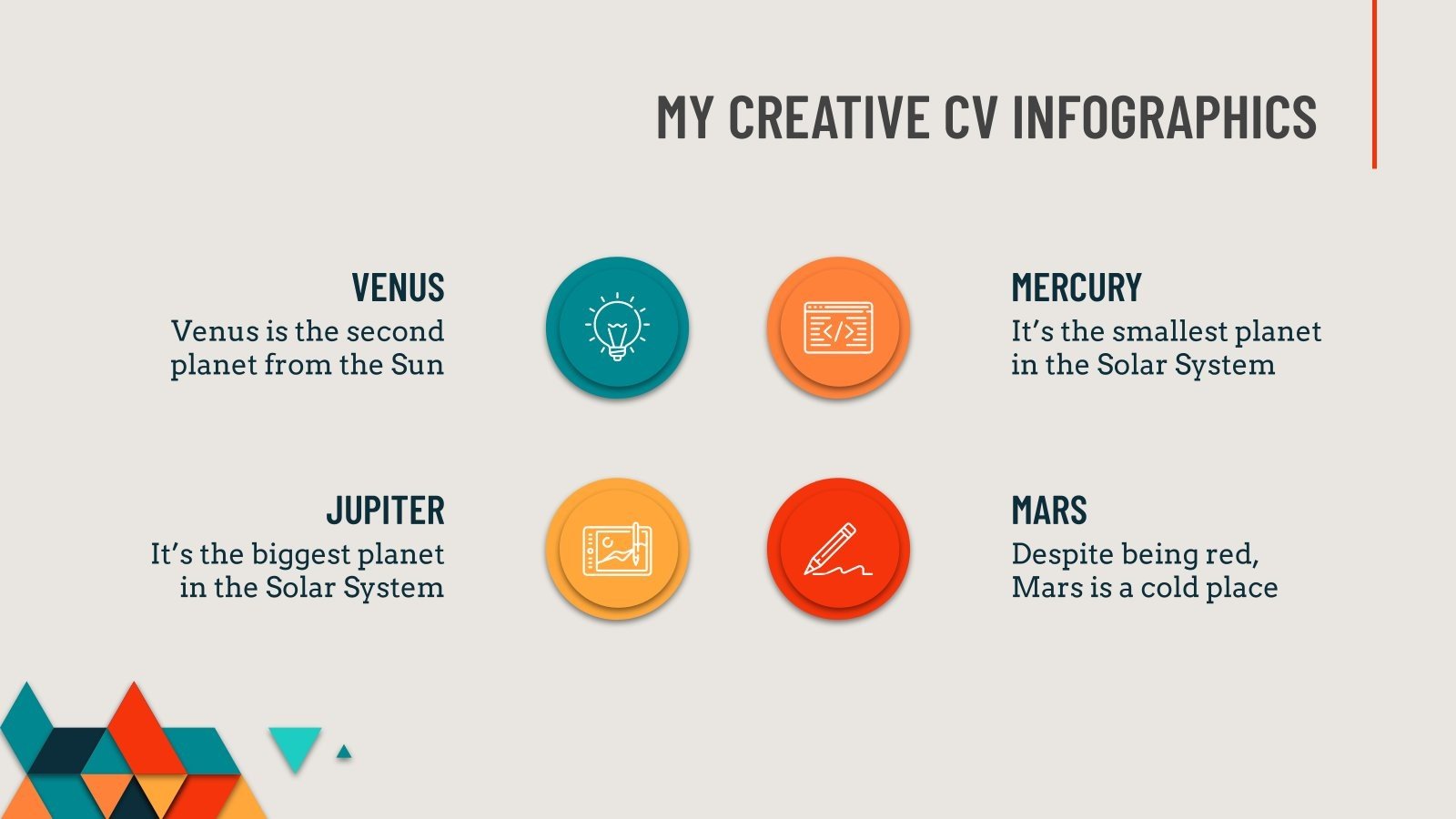 My Creative Resume Infographics | Google Slides & PPT template