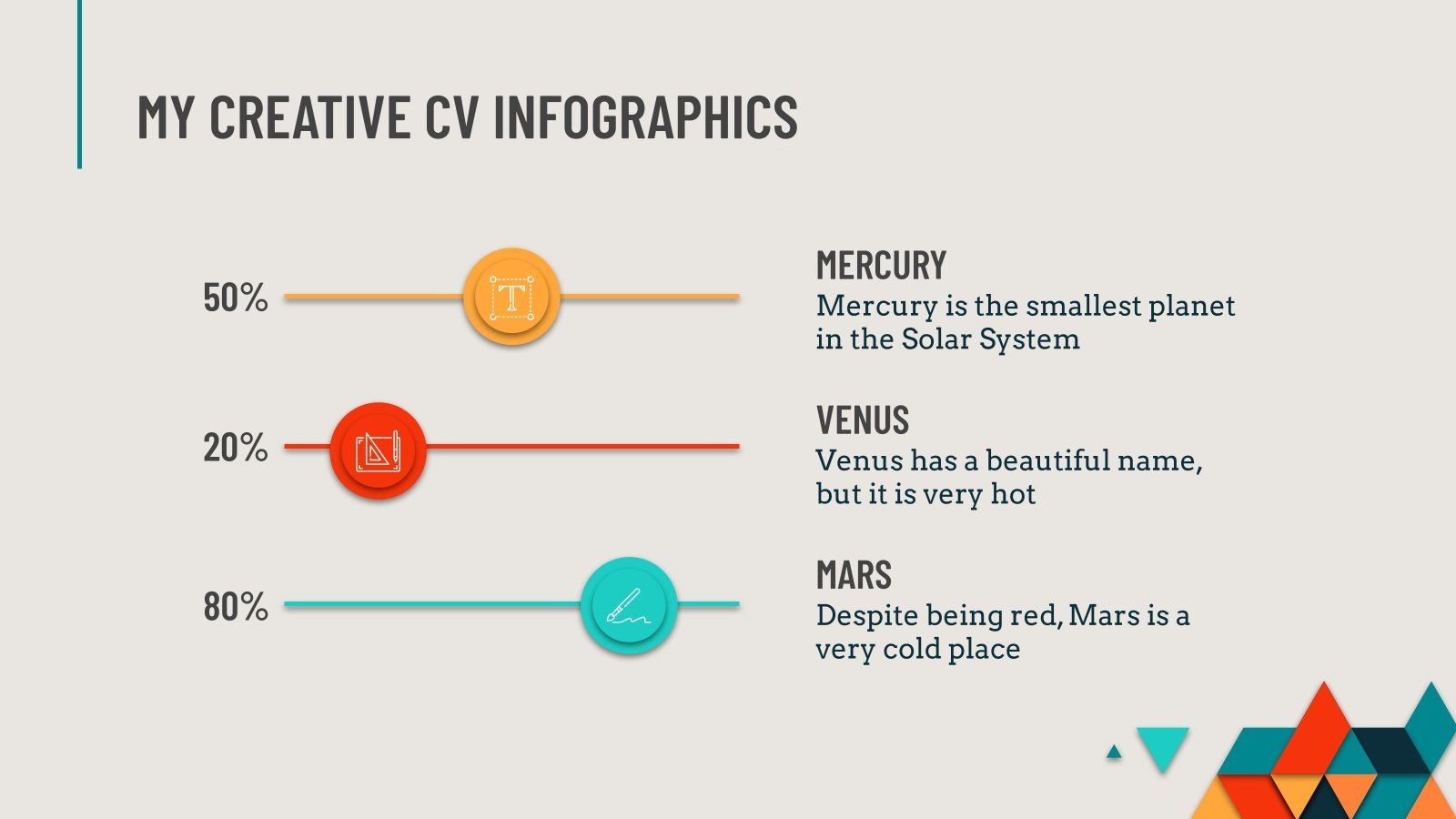 My Creative Resume Infographics | Google Slides & PPT template