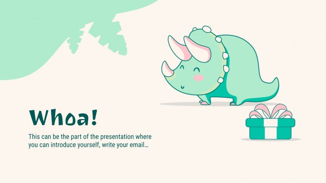 Dinosaur Birthday Google Slides and PowerPoint presentation