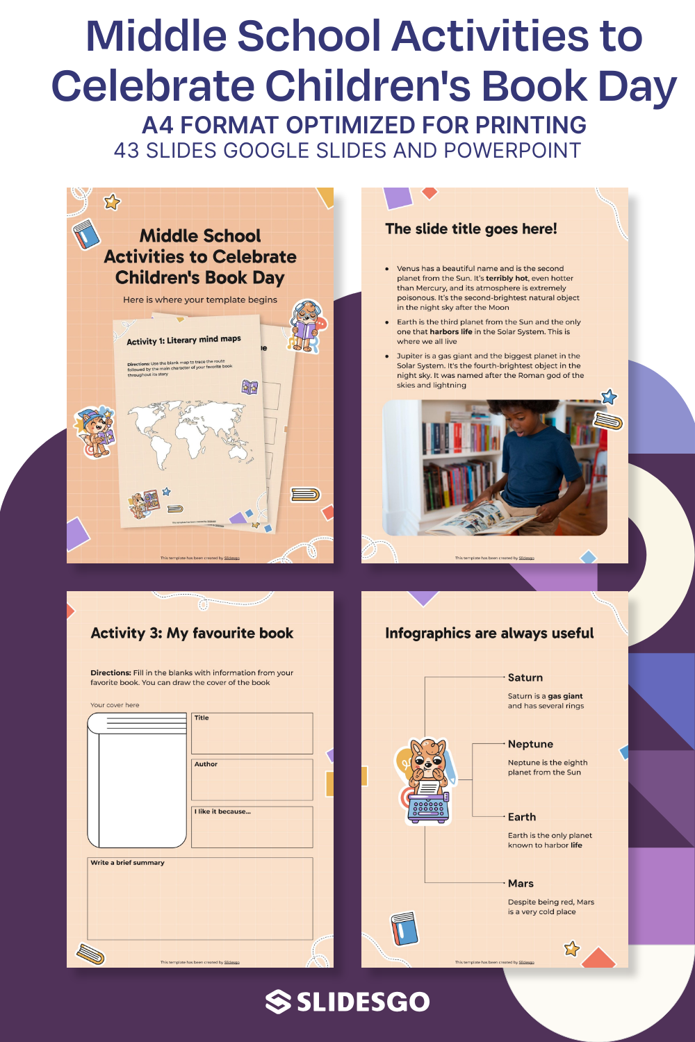 Middle School Activities to Celebrate Children's Book Day