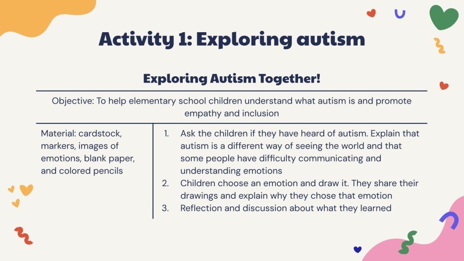 World Autism Awareness Day Activities for Elementary