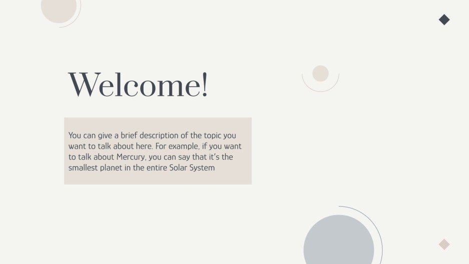 Simple Conference Style Presentation