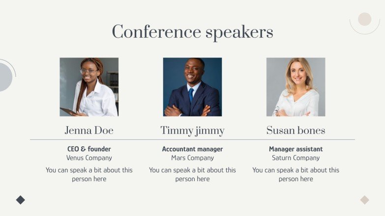 Simple Conference Style Presentation