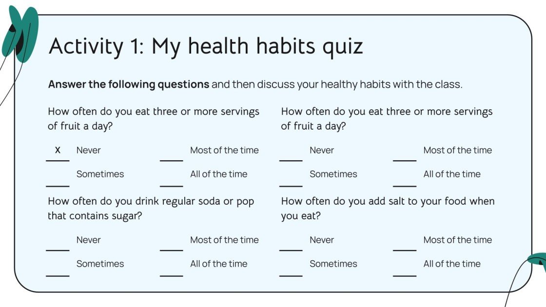 World Health Day Activities for Middle School Presentation