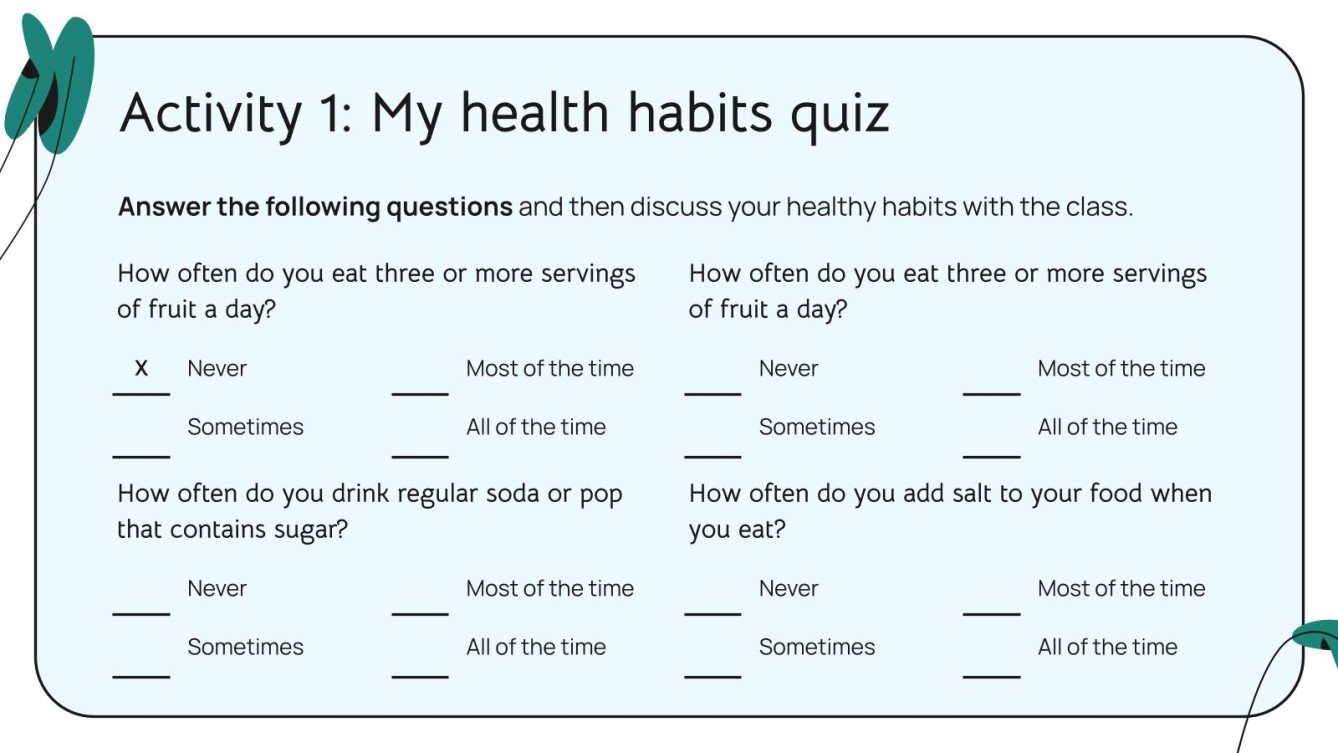World Health Day Activities for Middle School Presentation