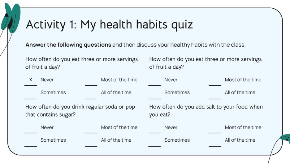 World Health Day Activities for Middle School Presentation